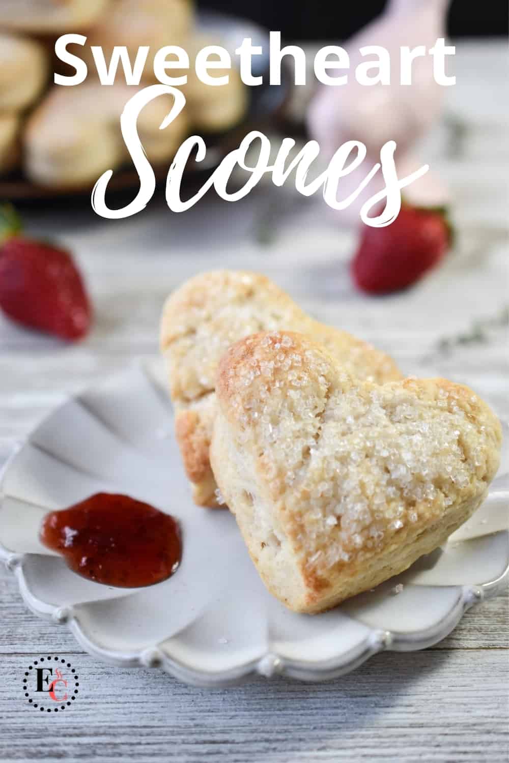 Heart-Shaped Sweetheart Scones | Encharted Cook