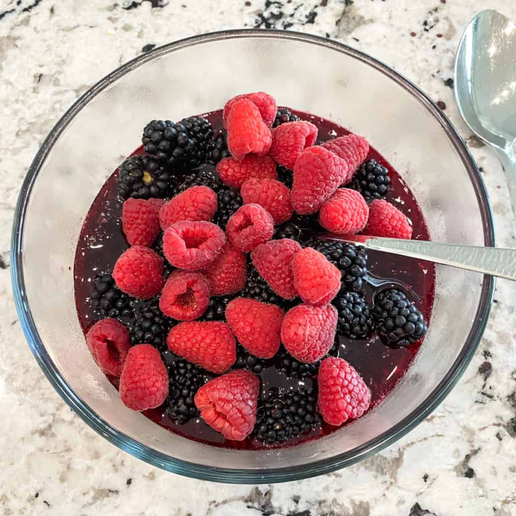 Red Wine Dessert Sauce with Berries – Encharted Cook