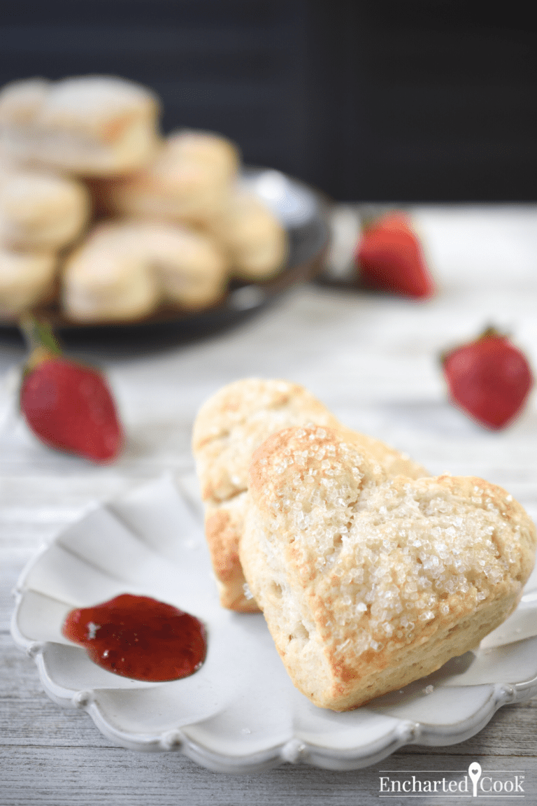 Heart-Shaped Sweetheart Scones | Encharted Cook