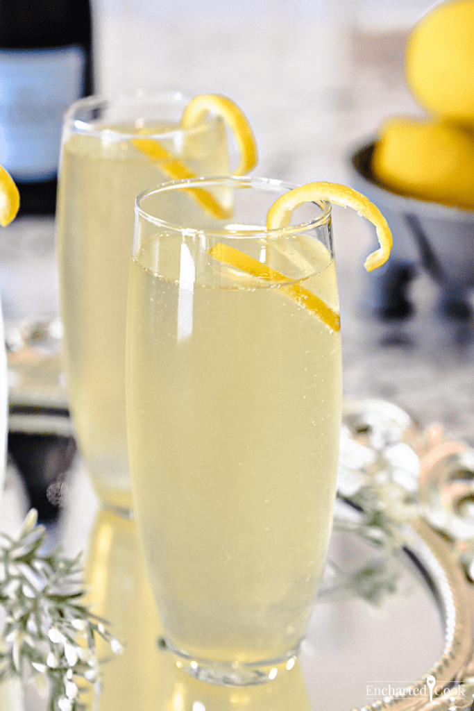 Elderflower and Lemon Mimosas | Encharted Cook