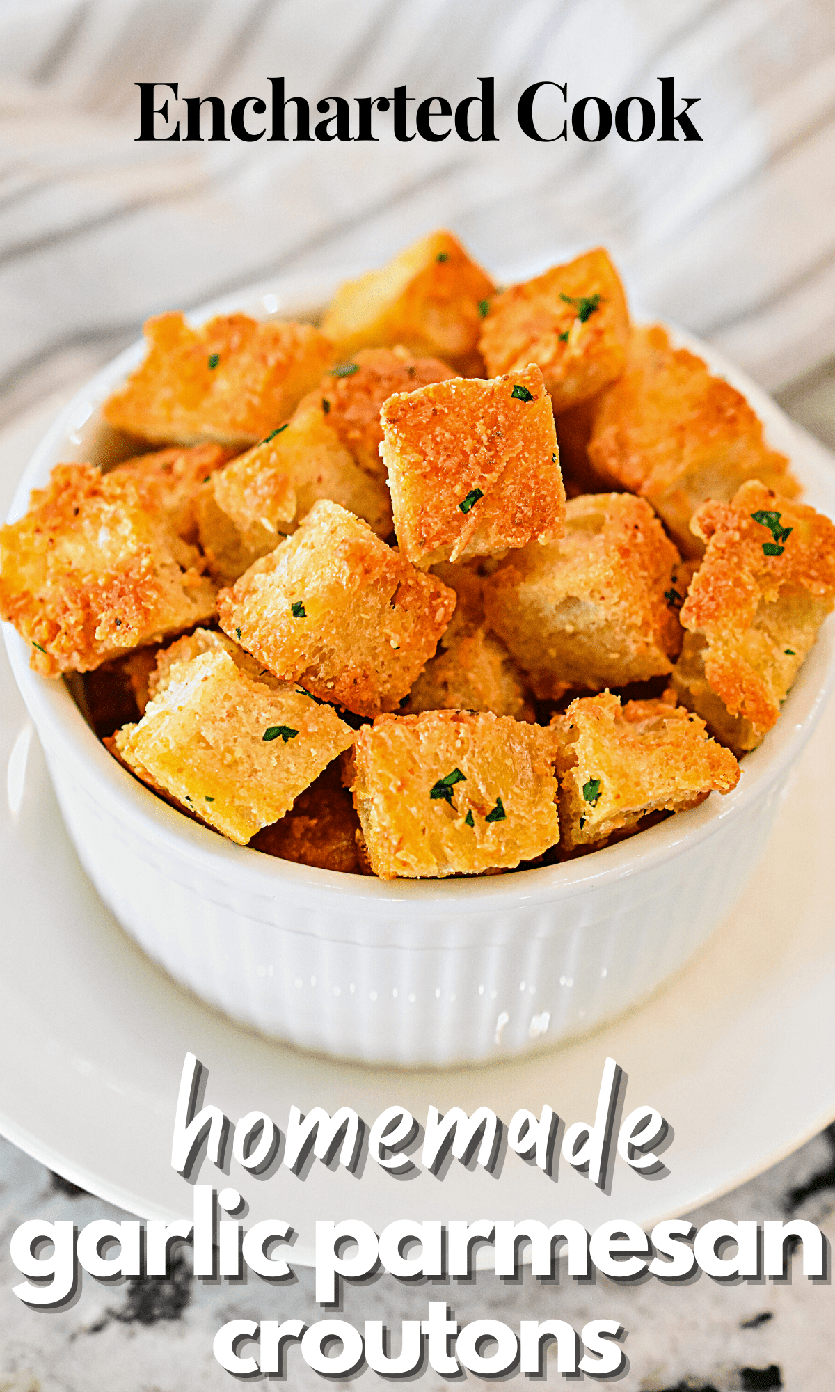 Garlic Parmesan Croutons