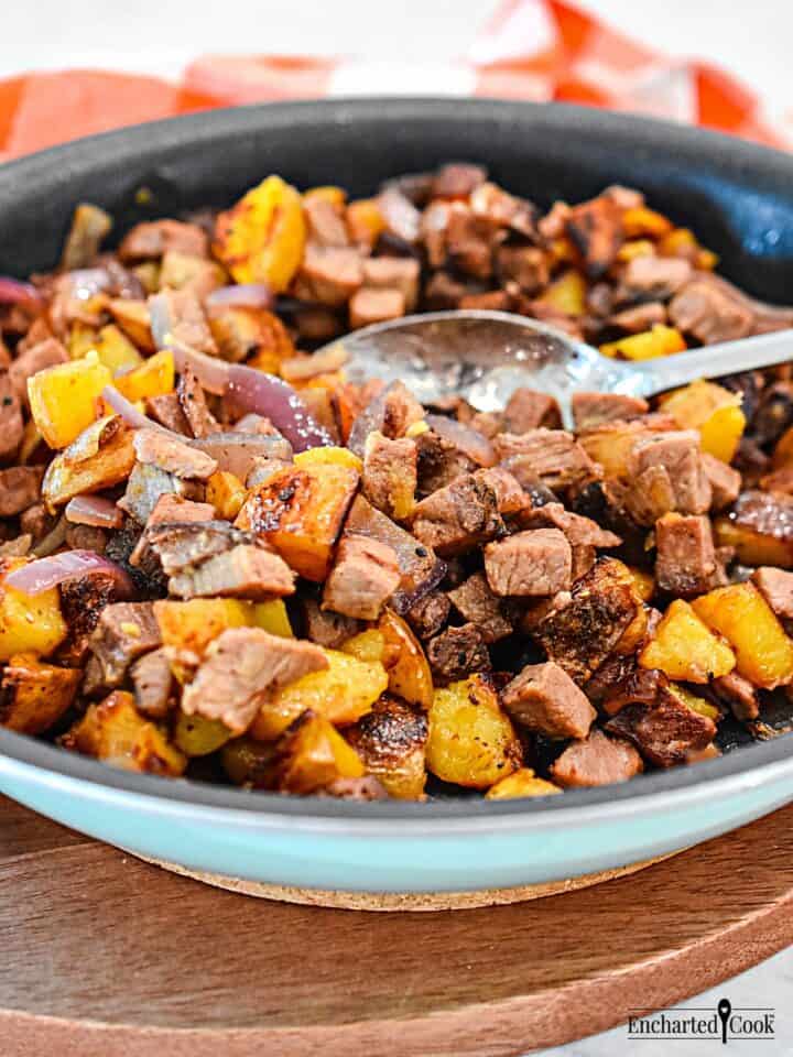 Leftover Roast Beef Hash – Encharted Cook