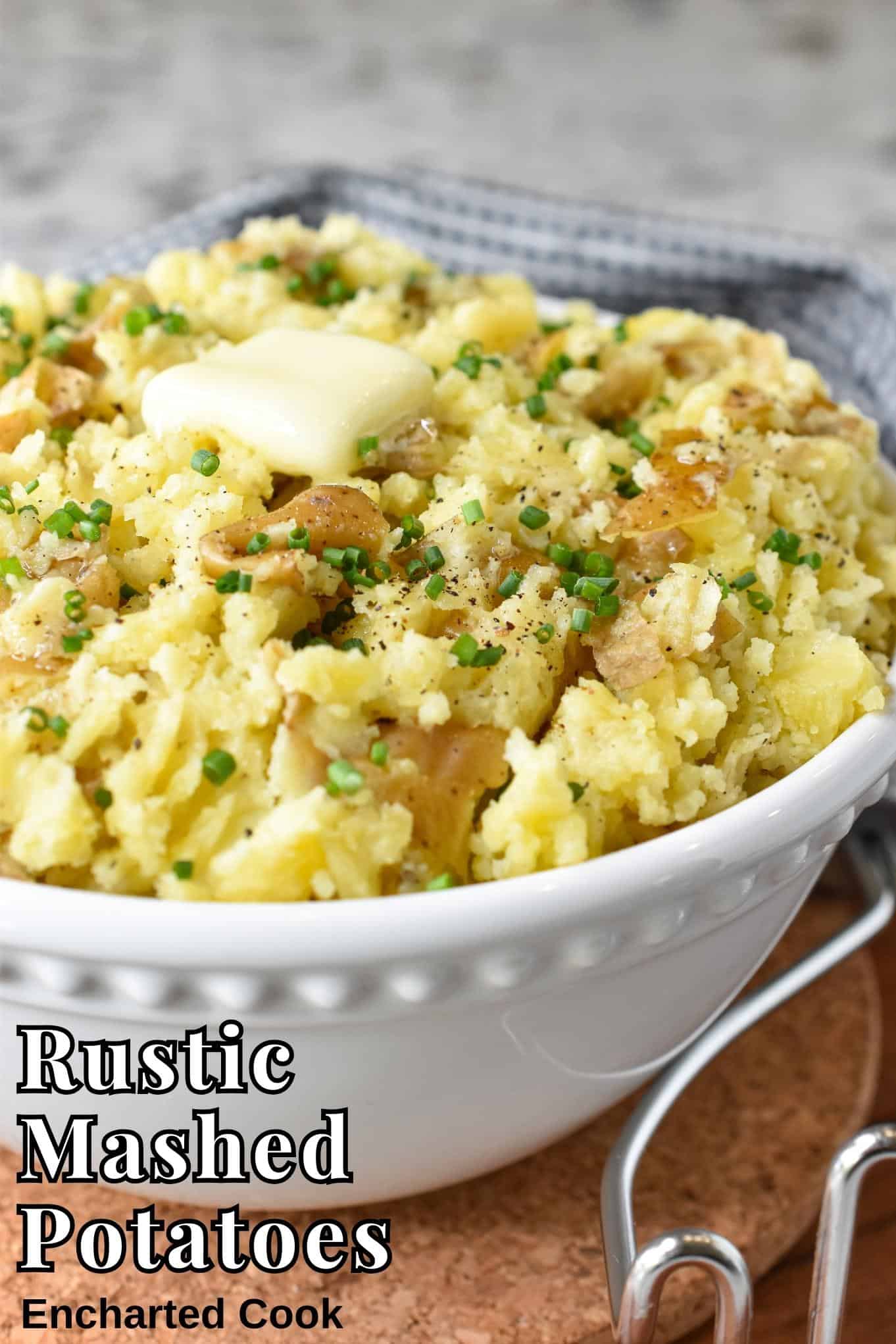 Rustic Mashed Potatoes with Butter
