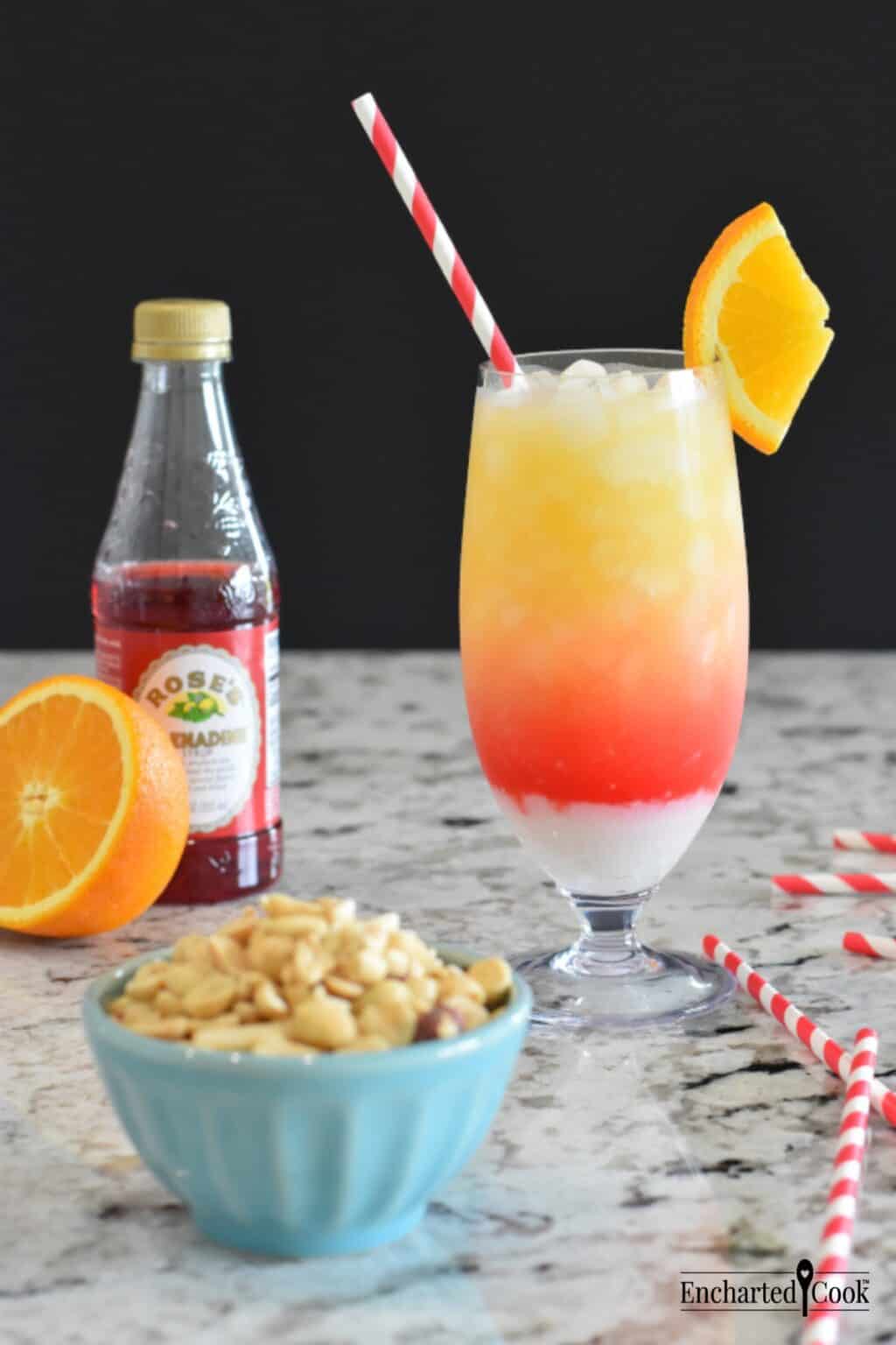 Coconut Rum Sunrise Cocktail – Encharted Cook