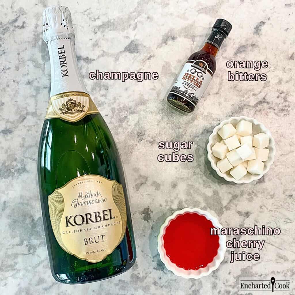 Rosy Champagne Cocktail – Encharted Cook