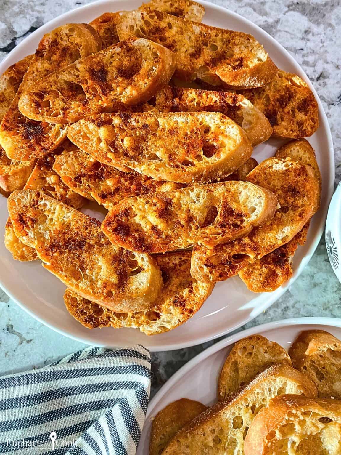 Parmesan Crostini (Small Toasted Bread) – Encharted Cook