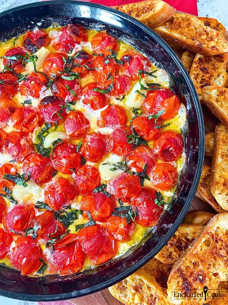 Burst Tomato and Mozzarella Spread – Encharted Cook