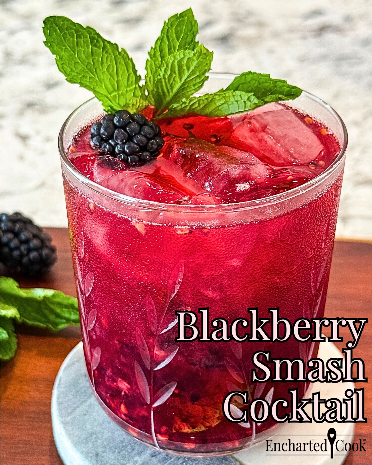 Blackberry Smash Cocktail – Encharted Cook